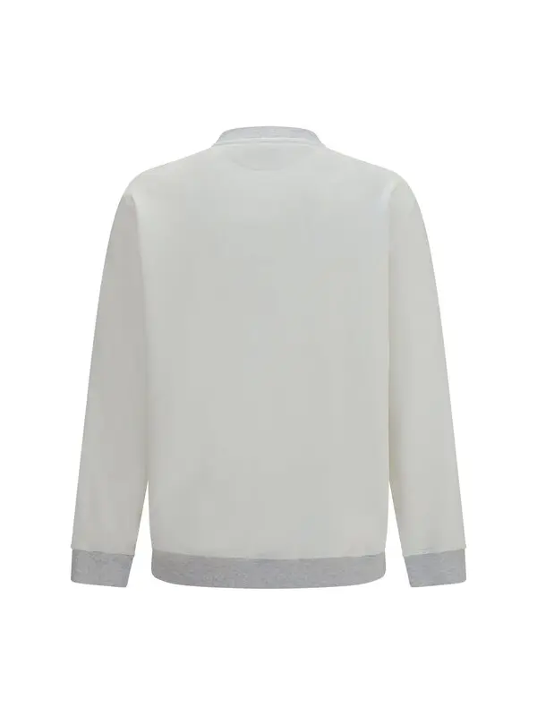 Brunello Cucinelli Cotton Sweatshirt With Embroidery