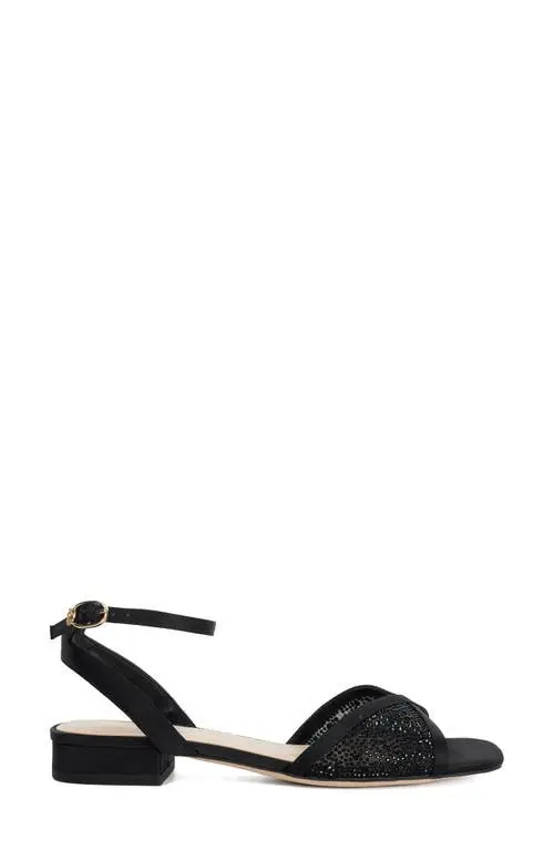 Dune London Naxxos Crystal Embellished Block Heel Sandals