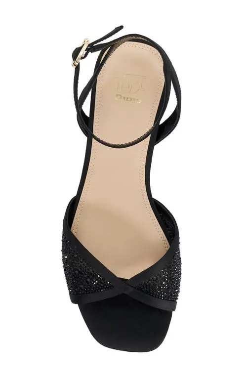 Dune London Naxxos Crystal Embellished Block Heel Sandals