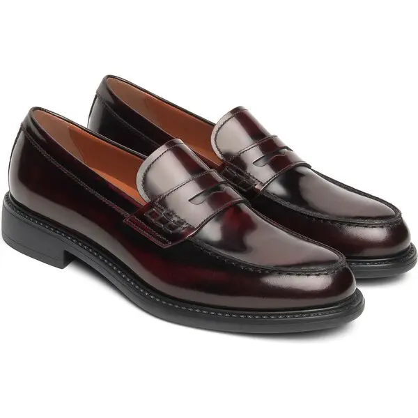 NEROGIARDINI Leather Penny Loafers