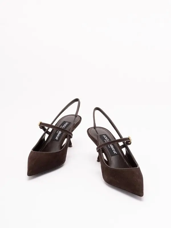Dolce & Gabbana Suede Slingback Heels