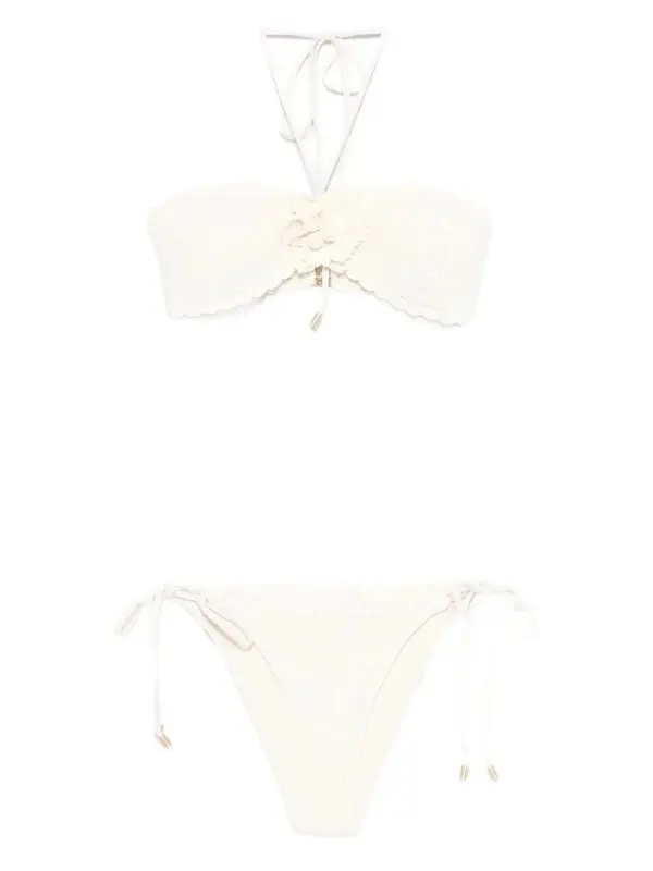 Zimmermann Awaken Crochet Flower Bikini