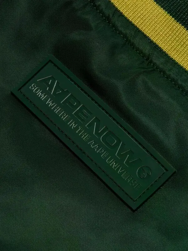 AAPE BY *A BATHING APE Moonface Logo Baseball Jacket