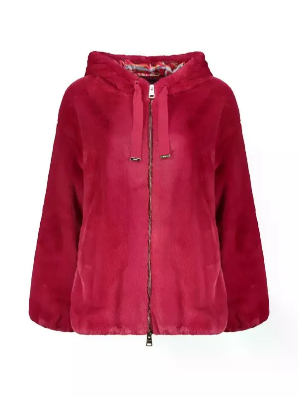 Herno Faux Fur Hooded Jacket