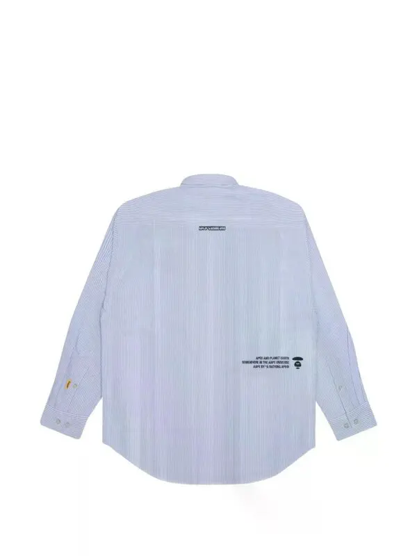 AAPE BY *A BATHING APE Striped Button-down Shirt