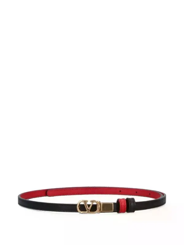 Valentino Garavani Vlogo Signature Reversible Belt - Black