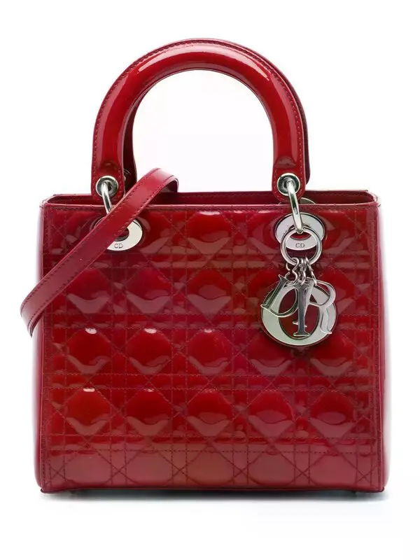 Dior 2012 Medium Patent Cannage Lady Satchel