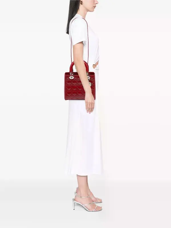 Dior 2012 Medium Patent Cannage Lady Satchel