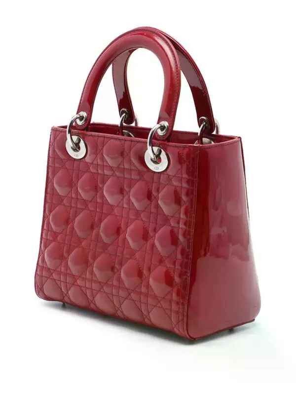 Dior 2012 Medium Patent Cannage Lady Satchel