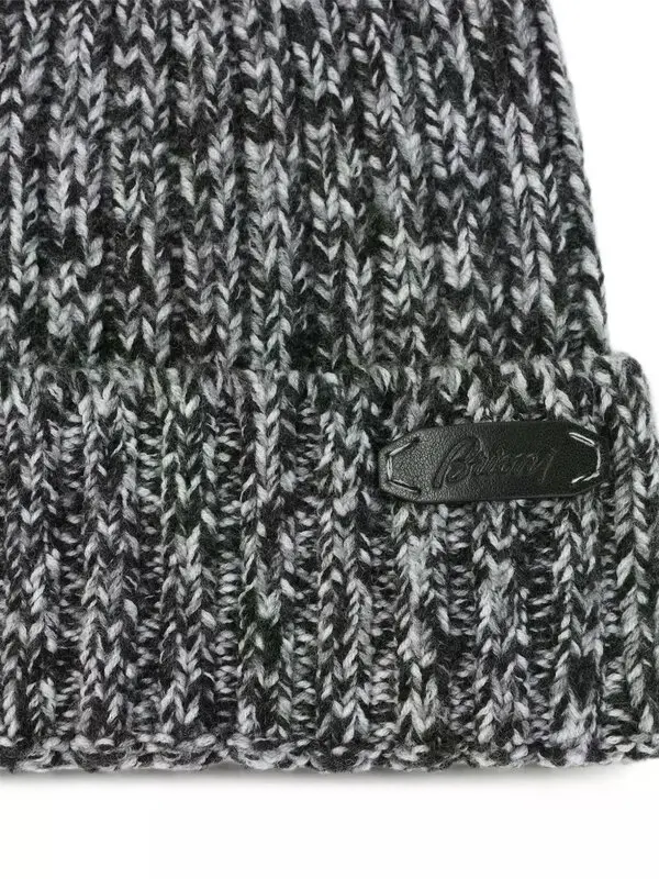 Brioni Ribbed-knit Wool Beanie Hat