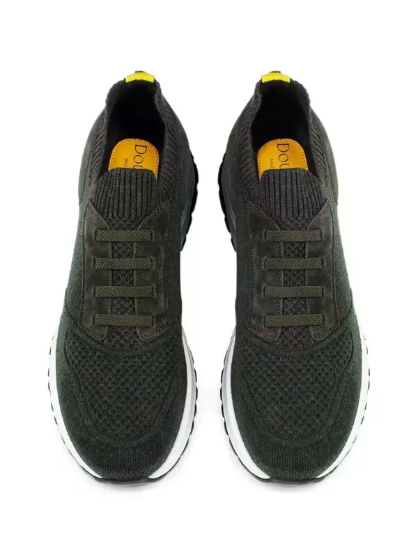 DOUCAL'S Panelled Knit Sneakers