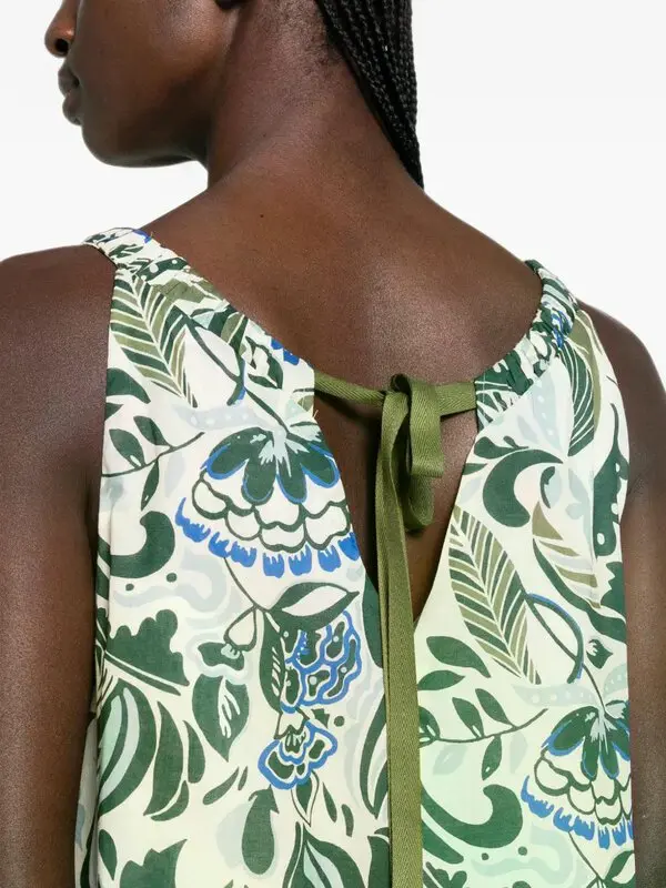 I BLUES Floral-print Midi Dress