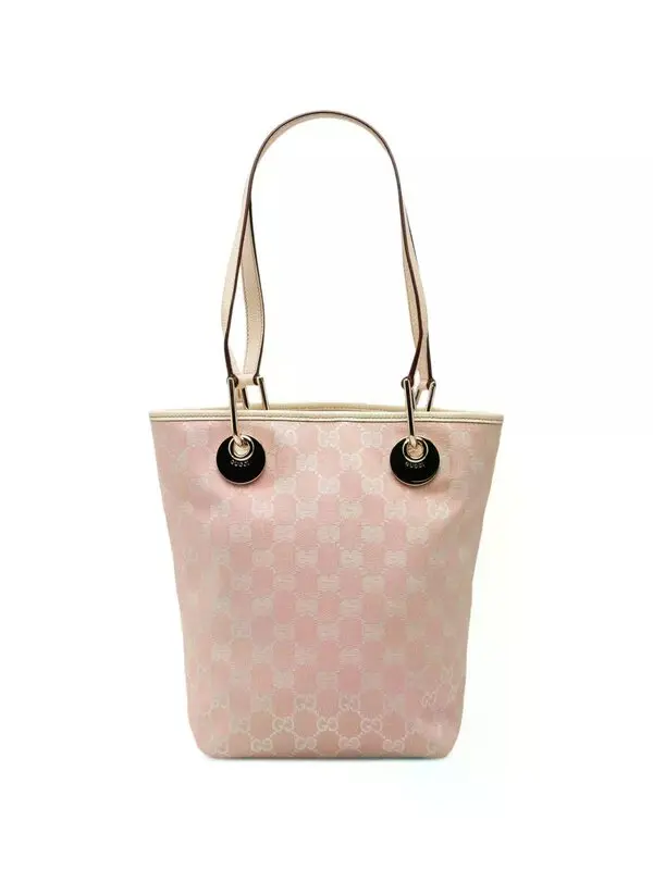 Gucci Gg Canvas Eclipse Tote Bag - Pink