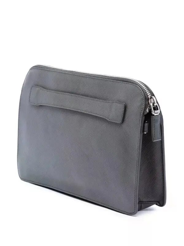 Prada Saffiano Leather Cruise Ship Voyage Clutch Bag