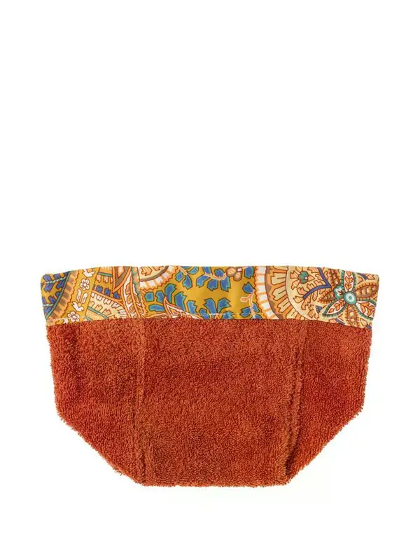 Etro Pegaso-embroidered Paisley-trim Basket And Towels Set - Orange
