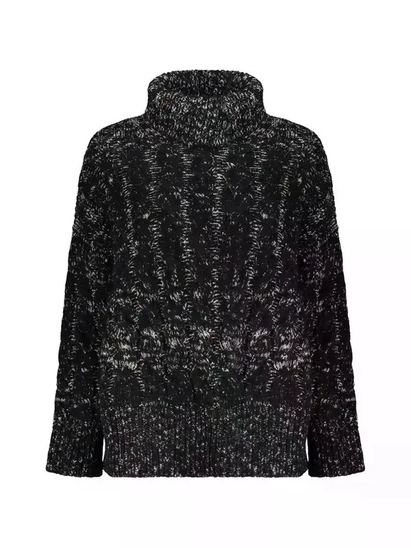 Herno Cable-knit Turtleneck Sweater