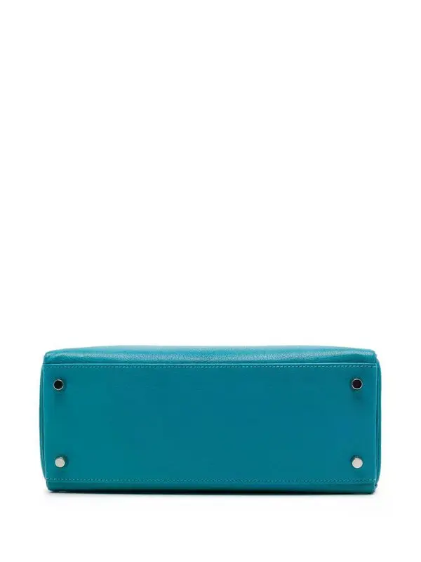 Hermès 2004 Chevre Mysore Kelly Ii Retourne 28 Satchel - Blue