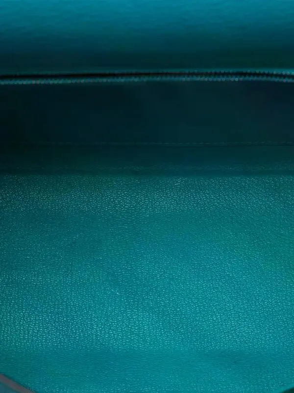 Hermès 2004 Chevre Mysore Kelly Ii Retourne 28 Satchel - Blue
