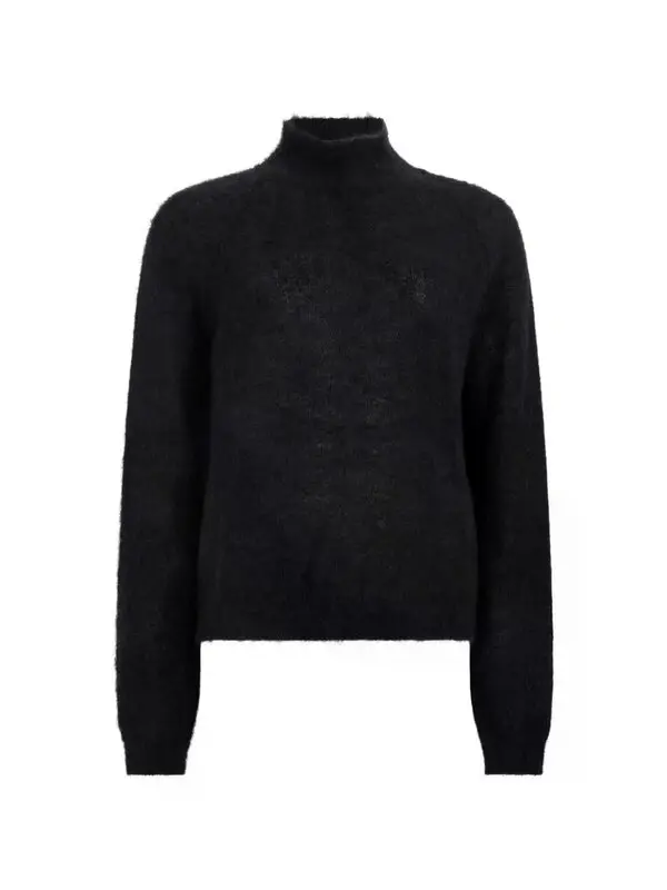 Alberta Ferretti High Neck Long Sleeve Sweater
