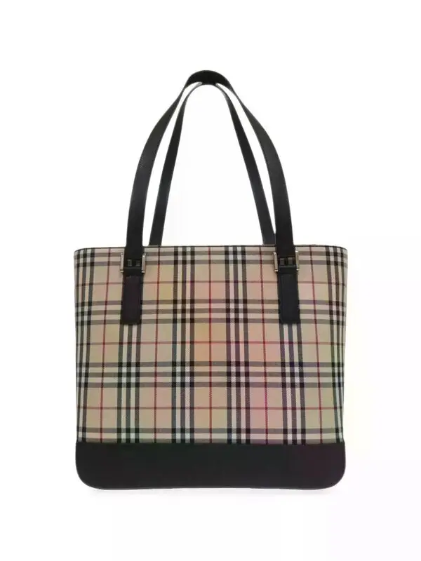 Burberry 2000-2017 House Check Nylon Tote Bag