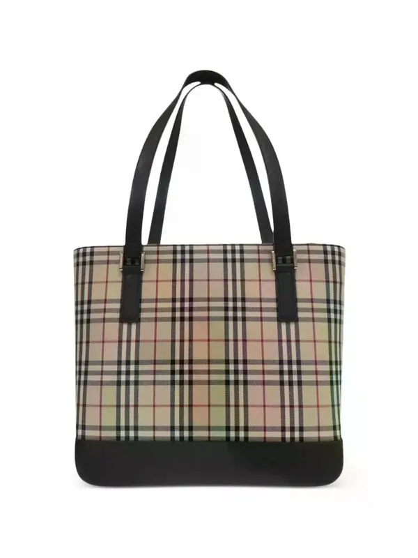 Burberry House Check Nylon Tote Bag - Black