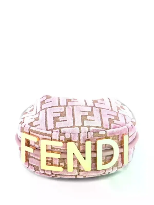 Fendi Fendigraphy Bag Zucca Jacquard Velvet Mini Hobo Bag