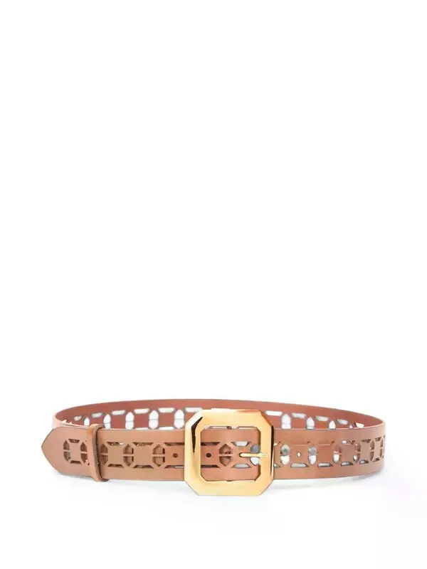 Alberta Ferretti Cut-out Leather Belt