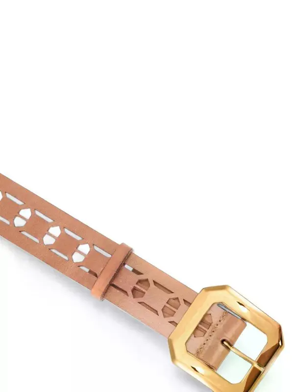 Alberta Ferretti Cut-out Leather Belt