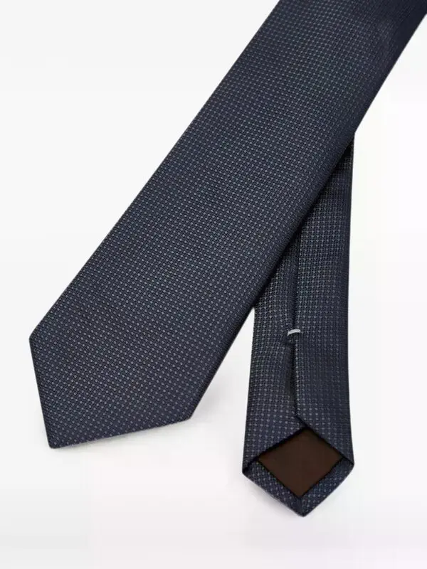 Canali Micro-pattern Silk Tie
