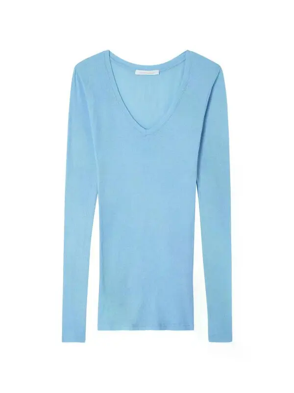 American Vintage Massachusetts Long-sleeve T-shirt - Blue