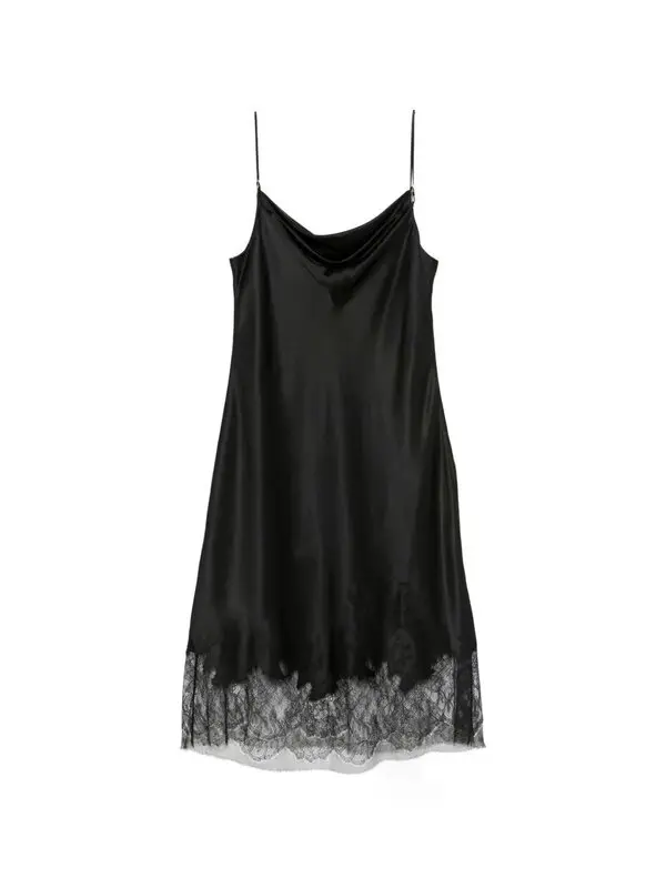 Carine Gilson Lace-trimmed Silk Nightdress