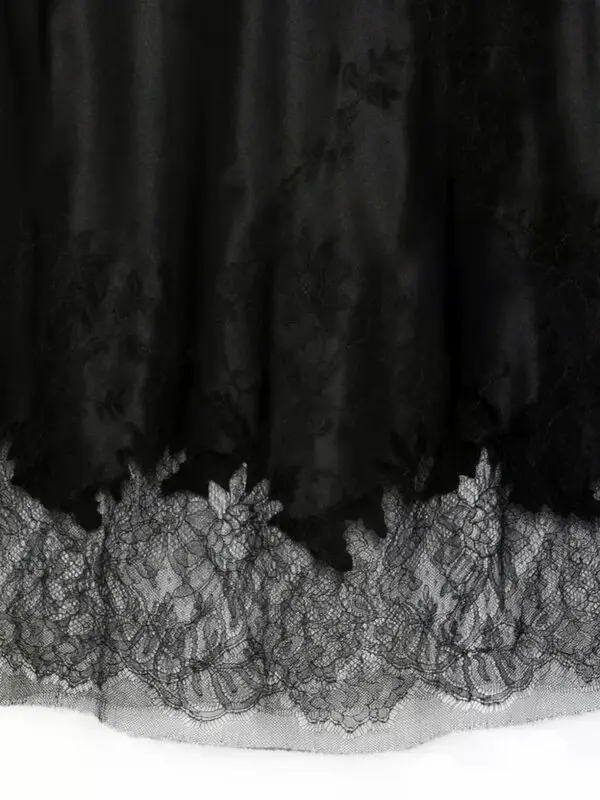 Carine Gilson Lace-trimmed Silk Nightdress