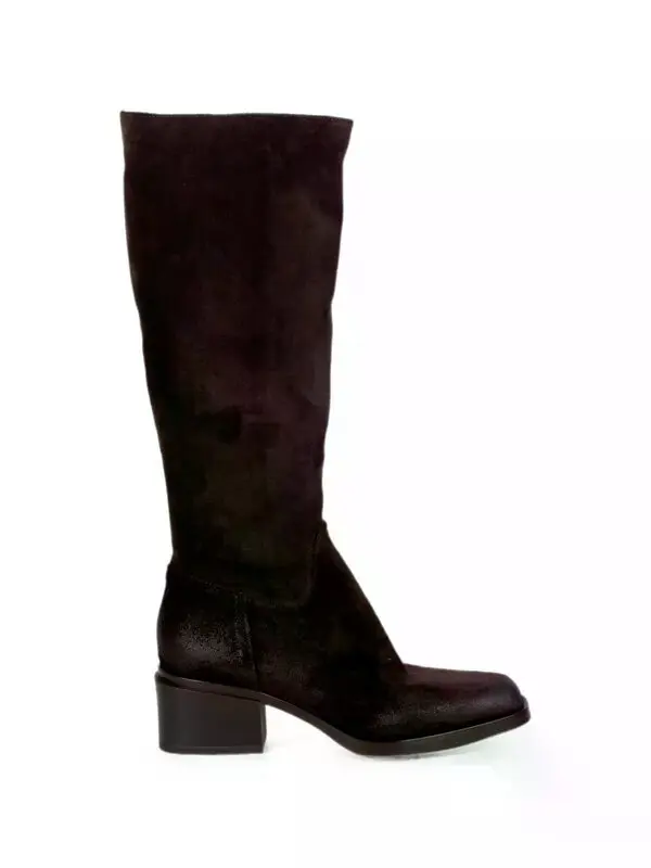 CHUCKIES Suede Knee-high Boots - Brown
