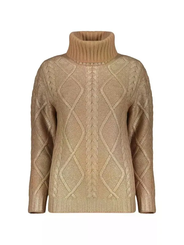 Herno Cable-knit Roll-neck Sweater