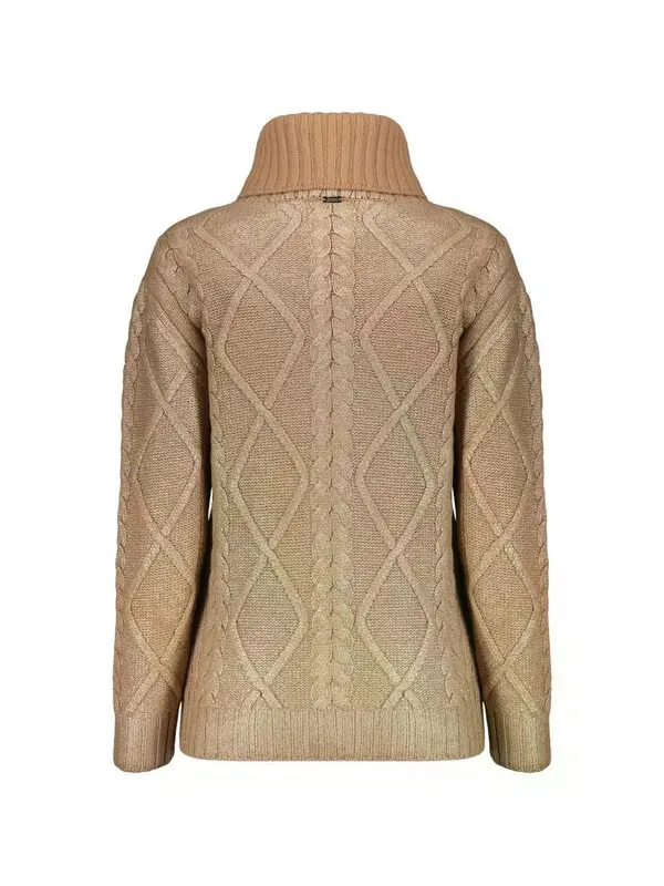 Herno Cable-knit Roll-neck Sweater