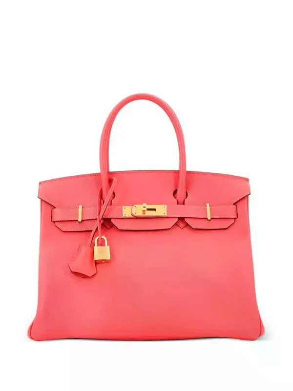 Hermès Birkin Handbag, Epsom Leather, Gold Hardware - Red