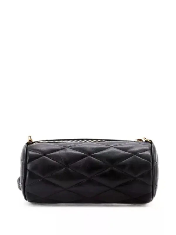 Saint Laurent Sade Tube Bag Quilted Leather Mini Shoulder Bag - Black