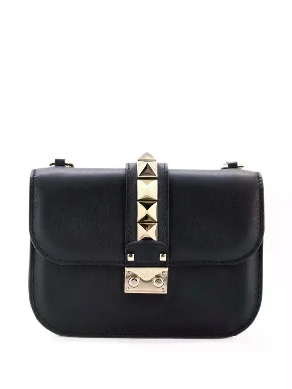 Valentino Garavani Glam Lock Leather Small Shoulder Bag