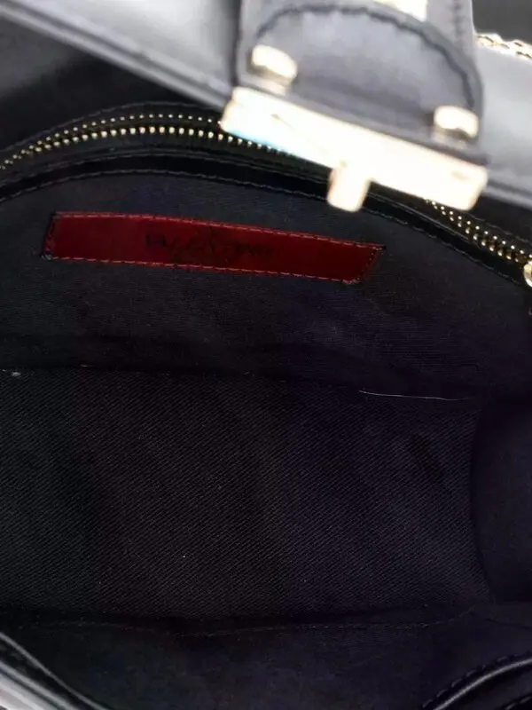 Valentino Garavani Glam Lock Leather Small Shoulder Bag