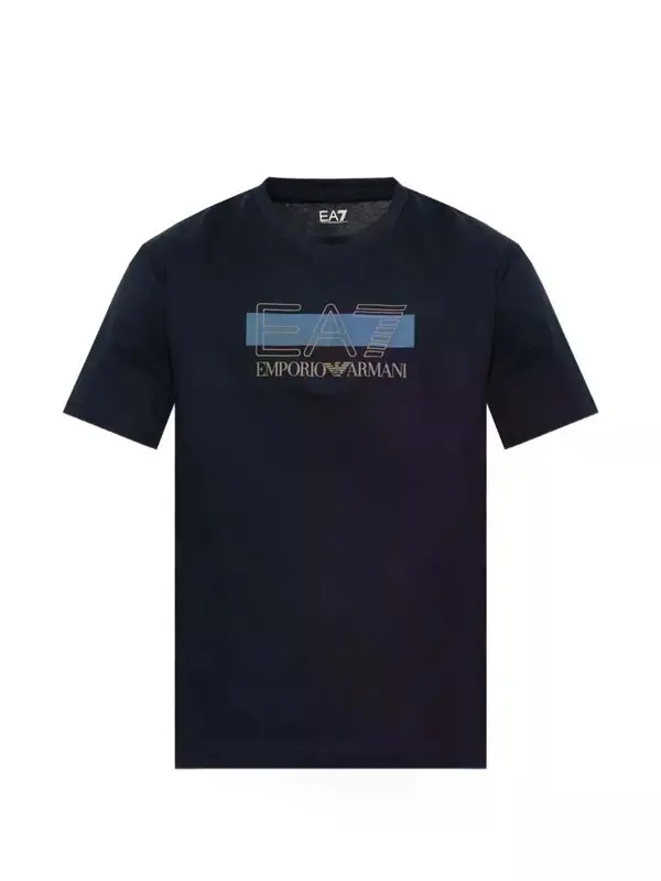 EA7 Visibility Logo-print Cotton T-shirt