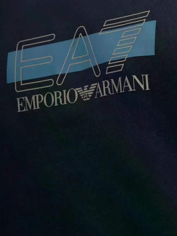 EA7 Visibility Logo-print Cotton T-shirt