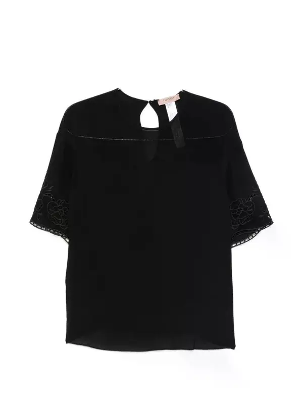 TWINSET Floral Embroidered T-shirt