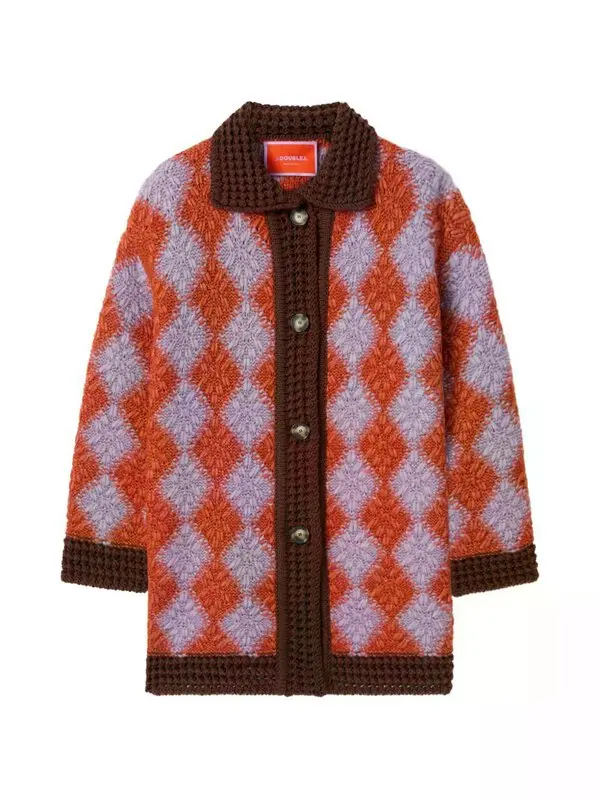 La DoubleJ Crochet Bowling Cardigan