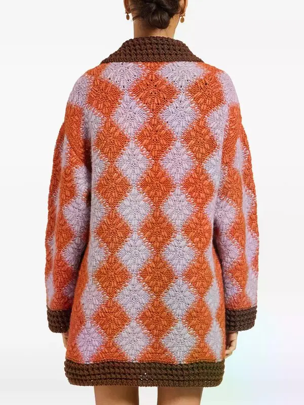 La DoubleJ Crochet Bowling Cardigan