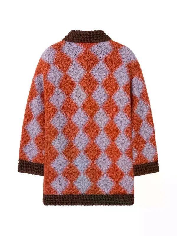 La DoubleJ Crochet Bowling Cardigan
