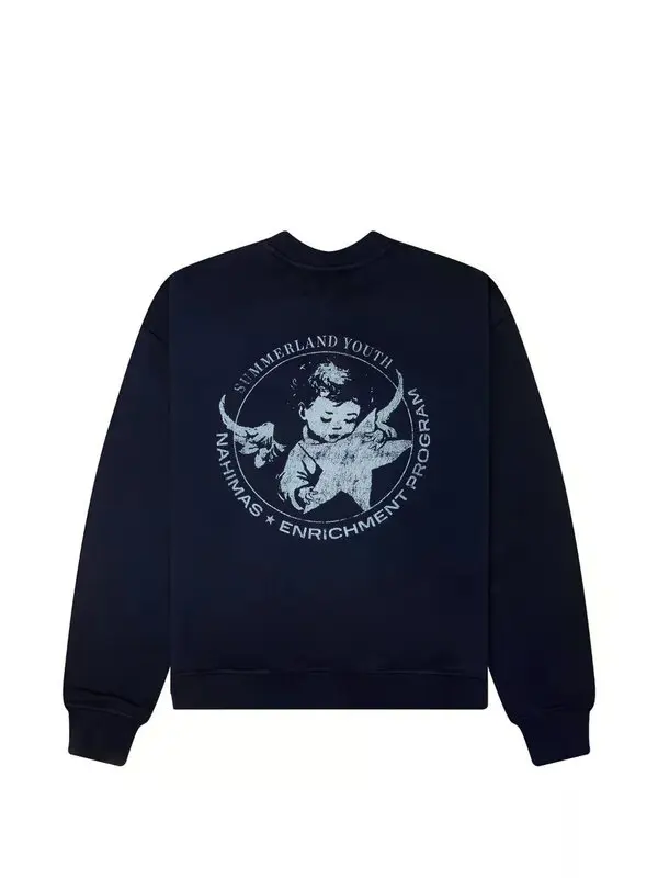 NAHMIAS Graphic Print Crew Neck Sweater