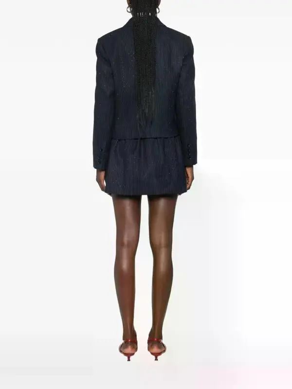 Maje Pinstriped Sequin-embellished Blazer