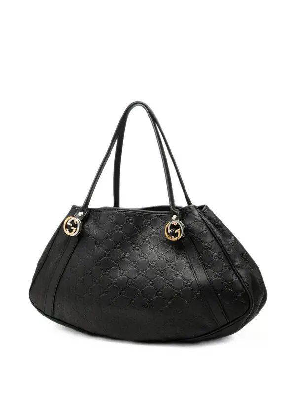 Gucci Embossed Leather Shoulder Bag