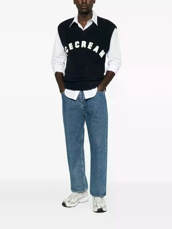 ICECREAM Logo Patch V-neck Vest