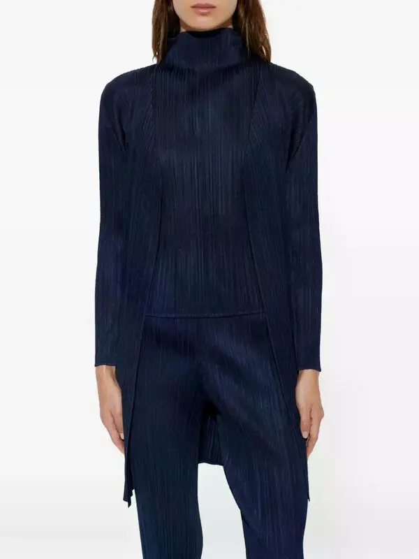 Issey Miyake Navy Pleated Jacket
